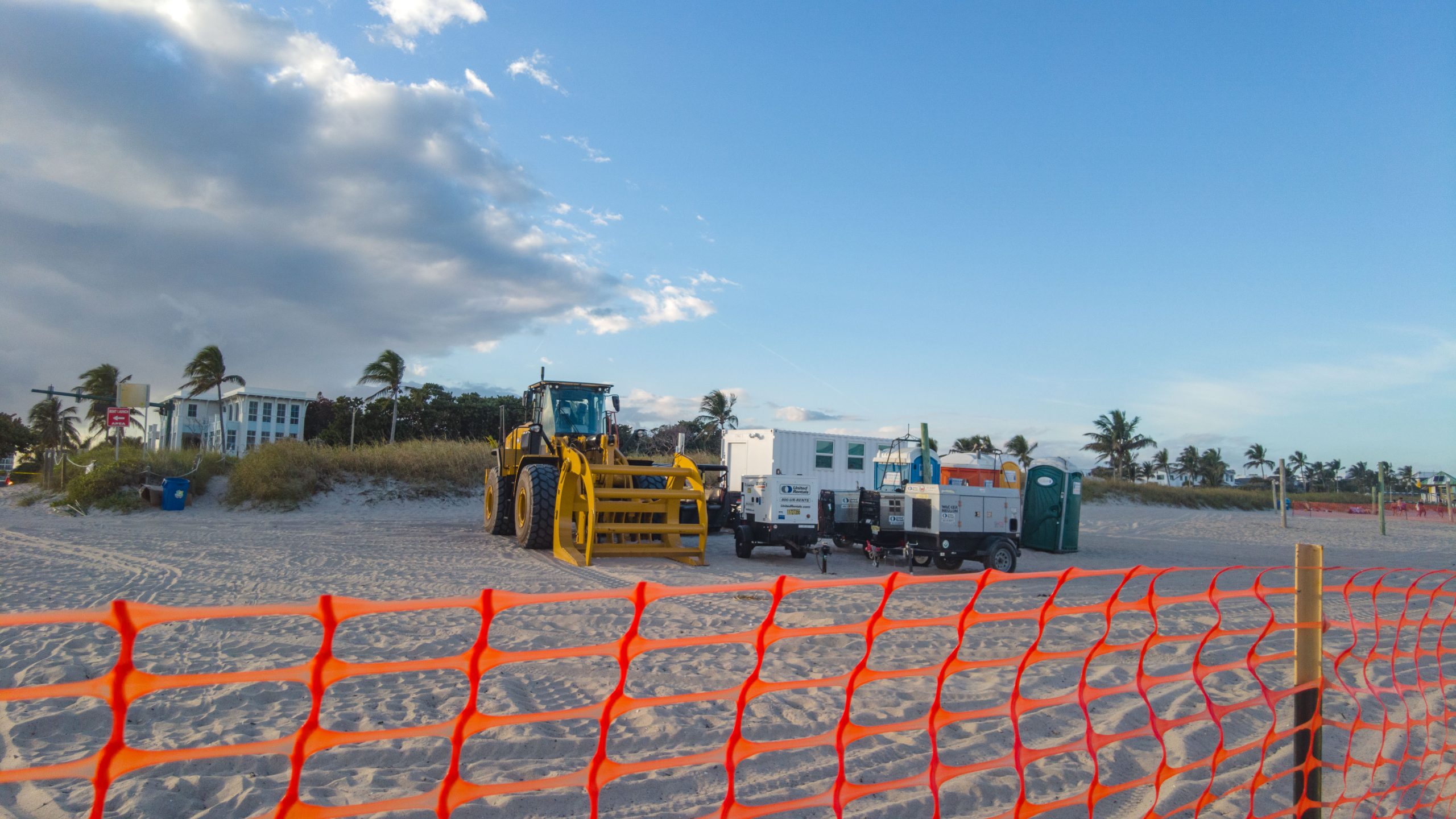 Equipment Staging Begins for Delray Beach Replenishment Project
